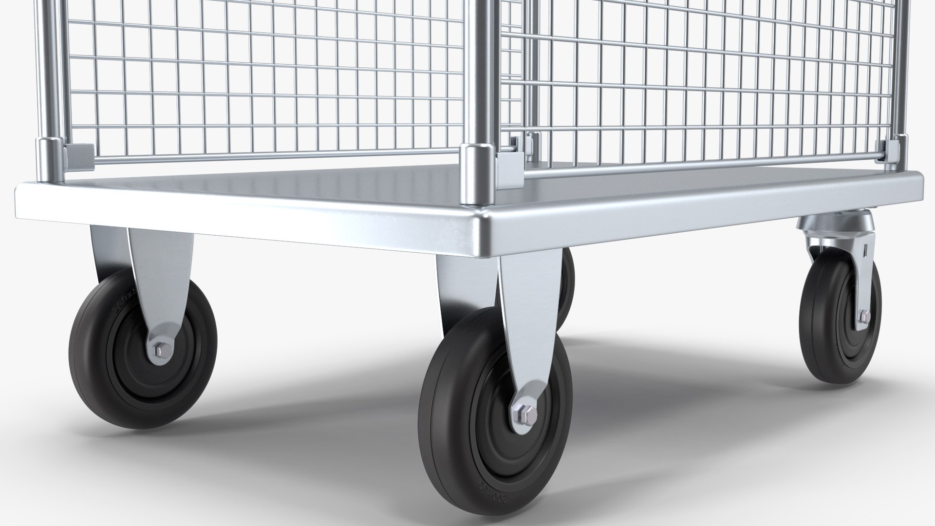 Platform Trolley with Two Railing 3D model - TurboSquid 1888674