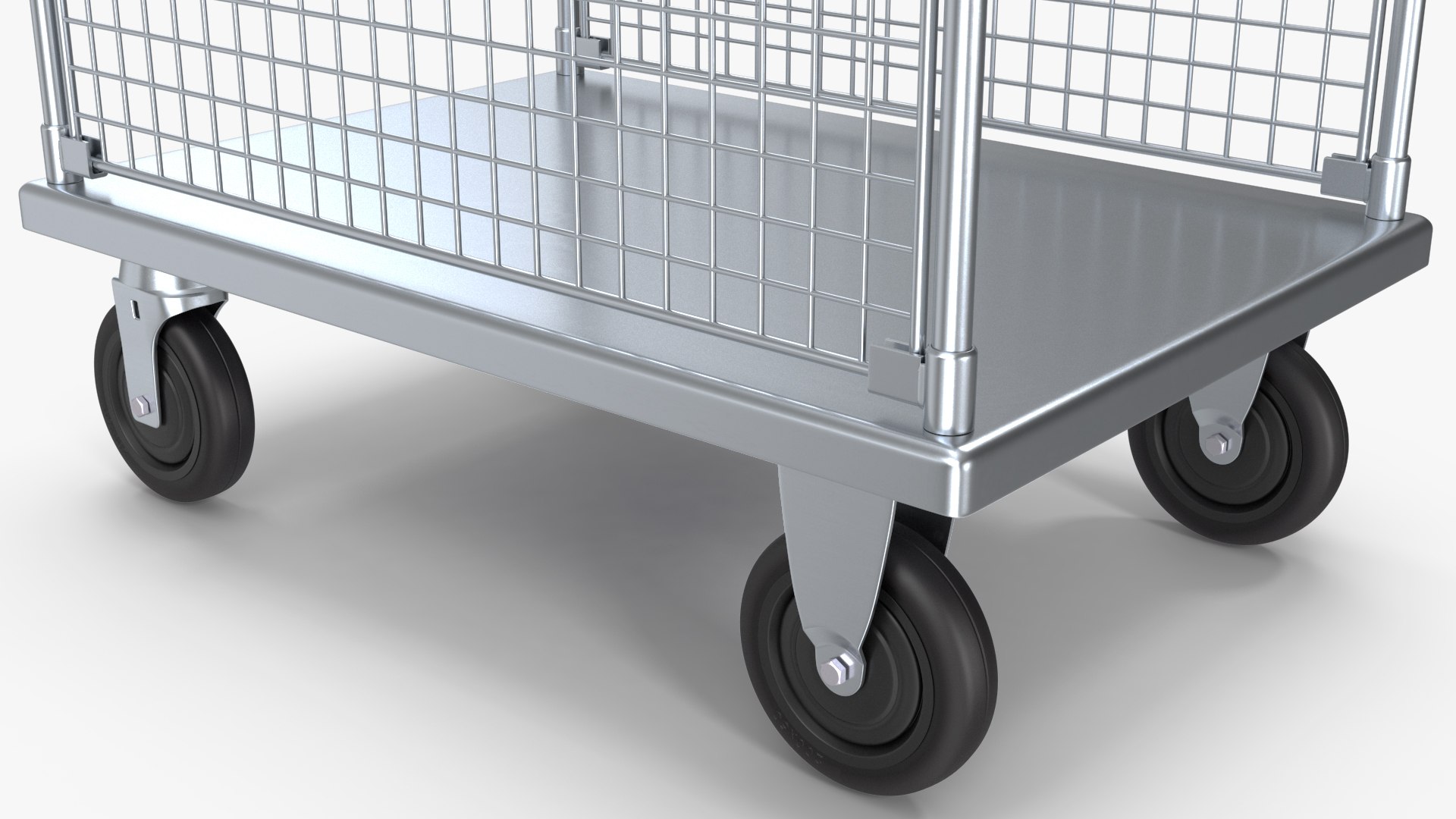 Platform Trolley with Two Railing 3D model - TurboSquid 1888674