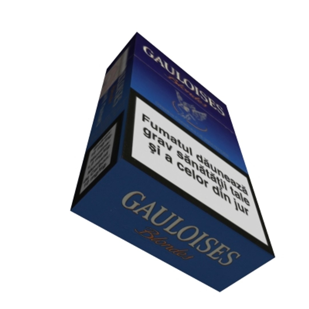 Blue Gauloises 3d Model