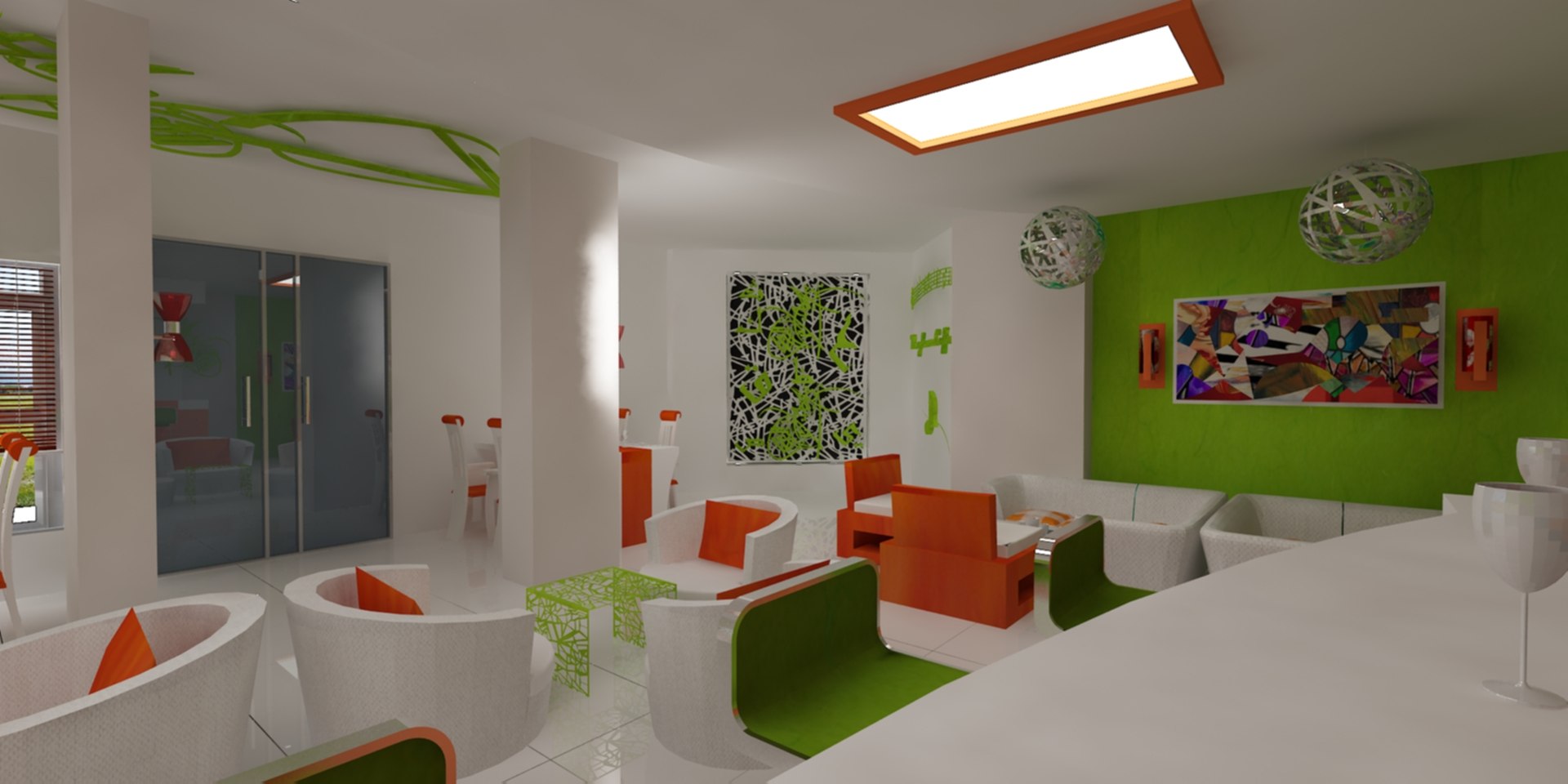 Coffee Shop Interior 3d Max