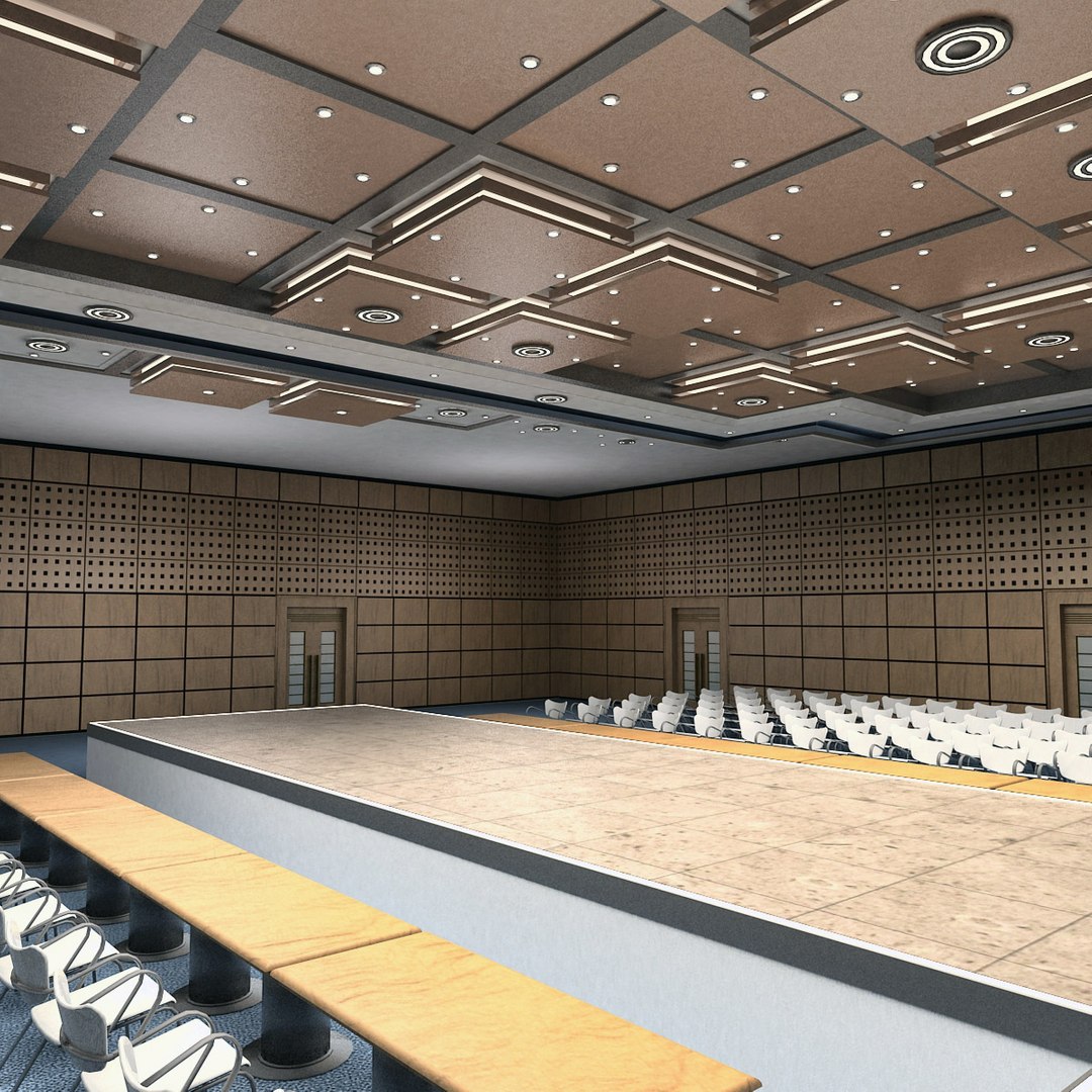 Auditorium Hall 3d Model