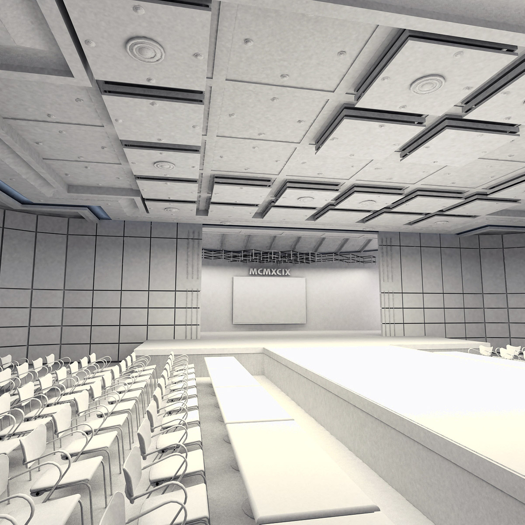 auditorium hall 3d model