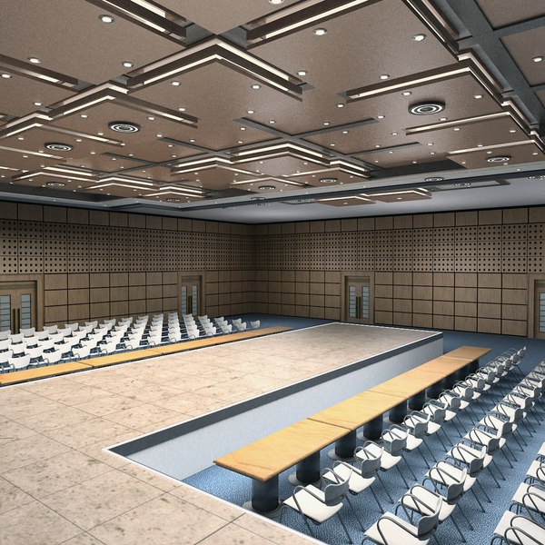 auditorium hall 3d model
