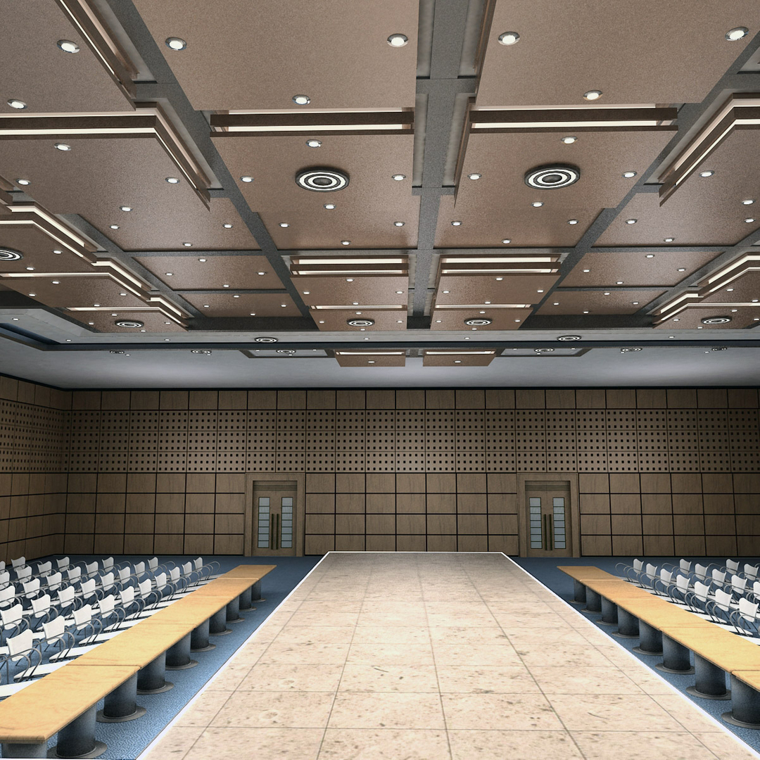 auditorium hall 3d model
