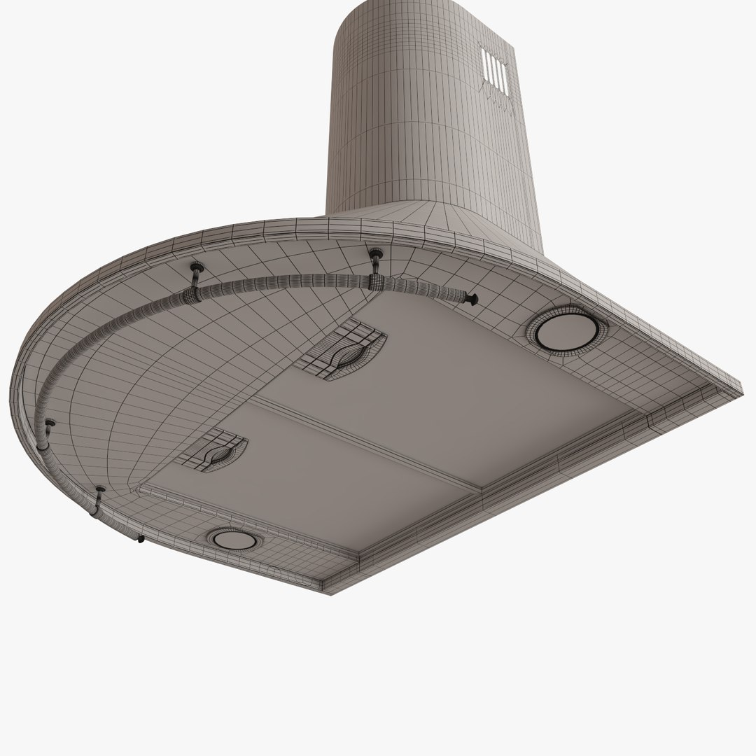 3d Model Kitchen Hood Gorenje Retro