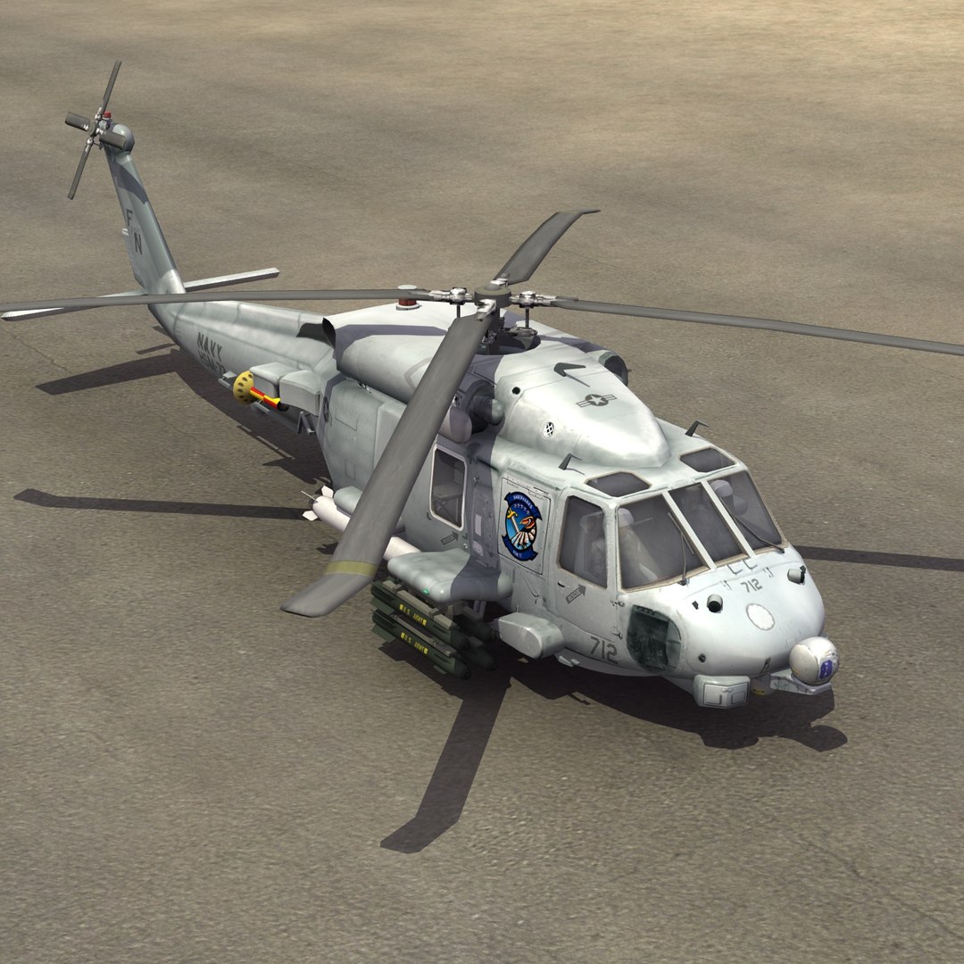 Mh-60r Strikehawk Helicopter 3d Model