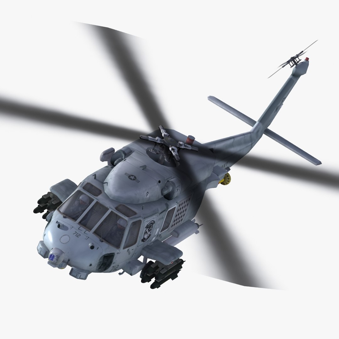 Mh-60r Strikehawk Helicopter 3d Model