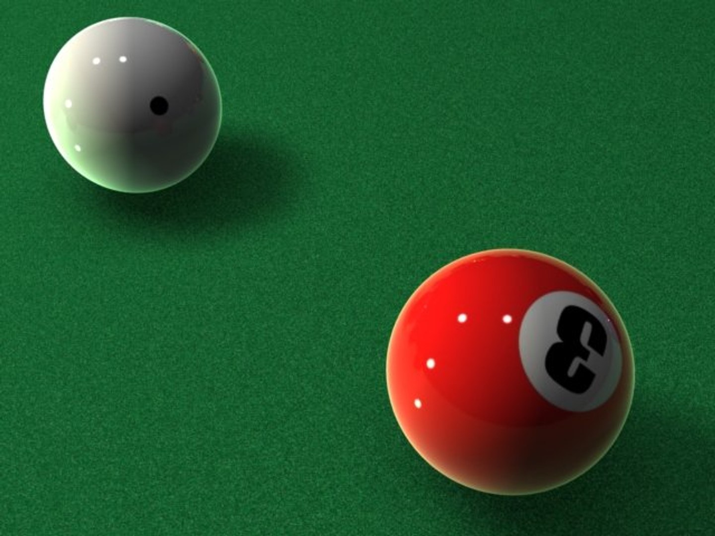 3d billiard pool ball set model