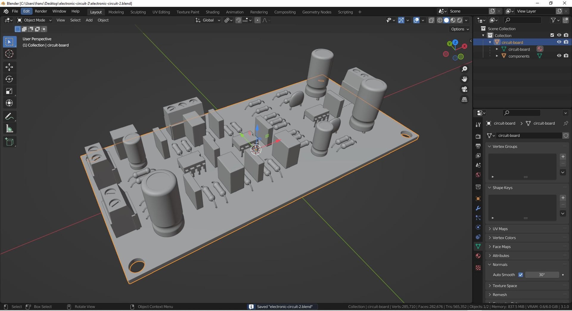 Electronic Circuit 2 3D Model - TurboSquid 1904224