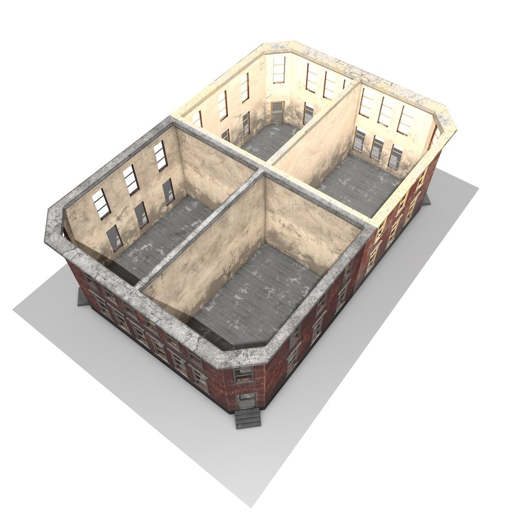 Games Ready Buildings 3D Model - TurboSquid 1391826