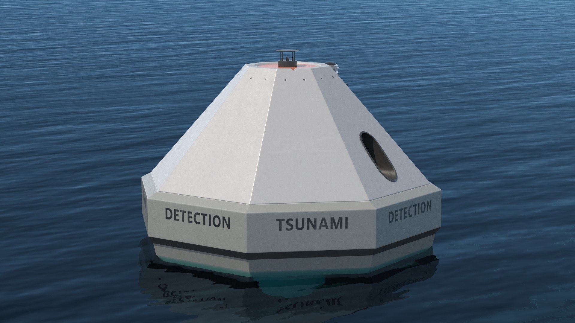 3D Tsunami Detection Buoy Floating On Sea Surface Model - TurboSquid 2413246