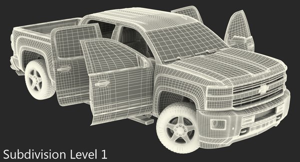 Chevrolet silverado 2015 rigged 3D model - TurboSquid 1229650