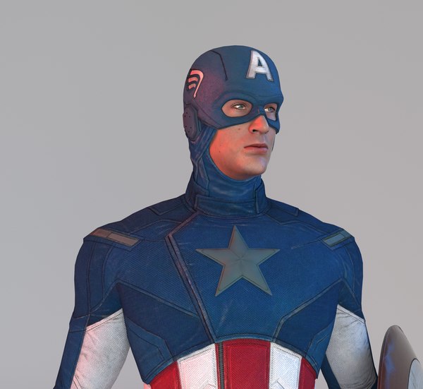 modelo 3d Capitan America - TurboSquid 1645884