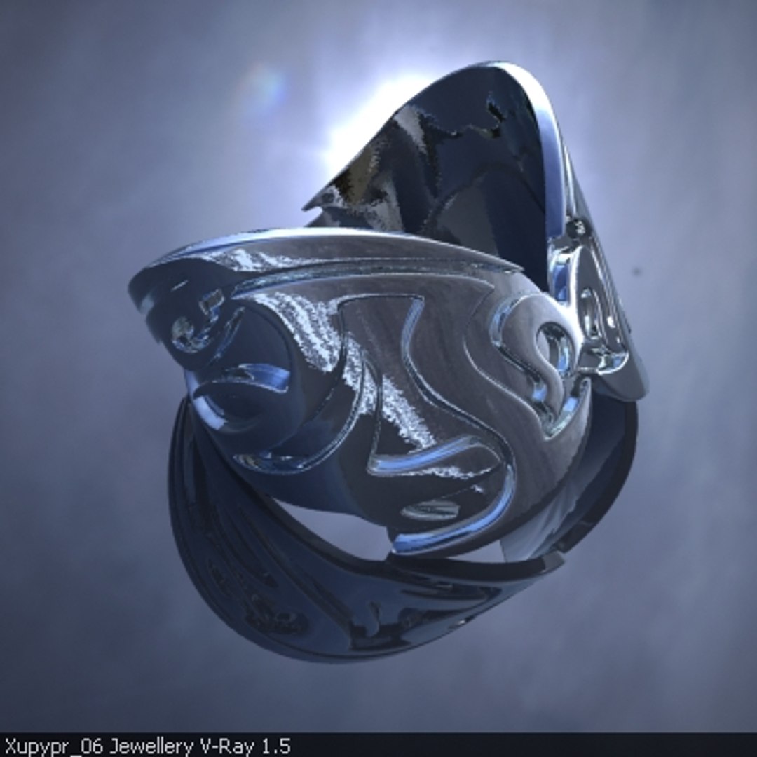 3d Model Silver Ring