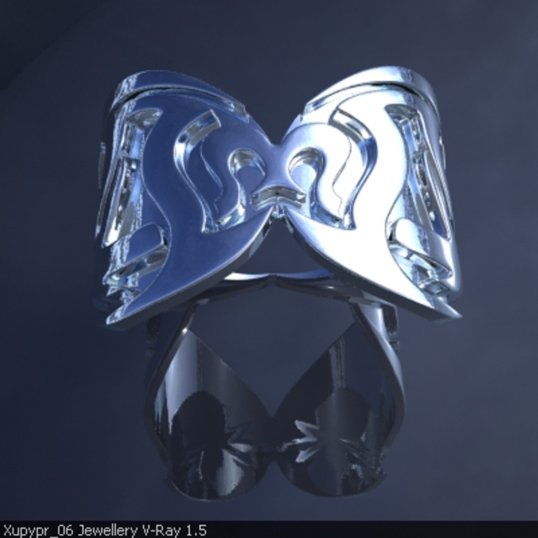 3d Model Silver Ring