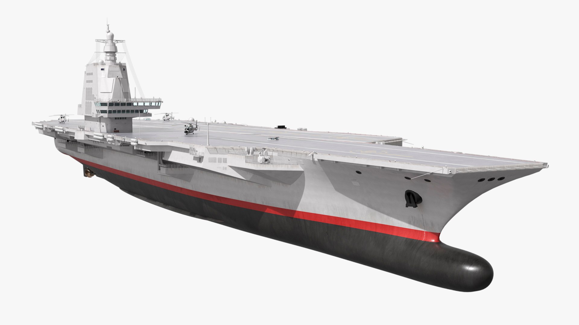 Chinese Type 003 Aircraft Carrier And Harbin Z 9 Model - TurboSquid 2369077