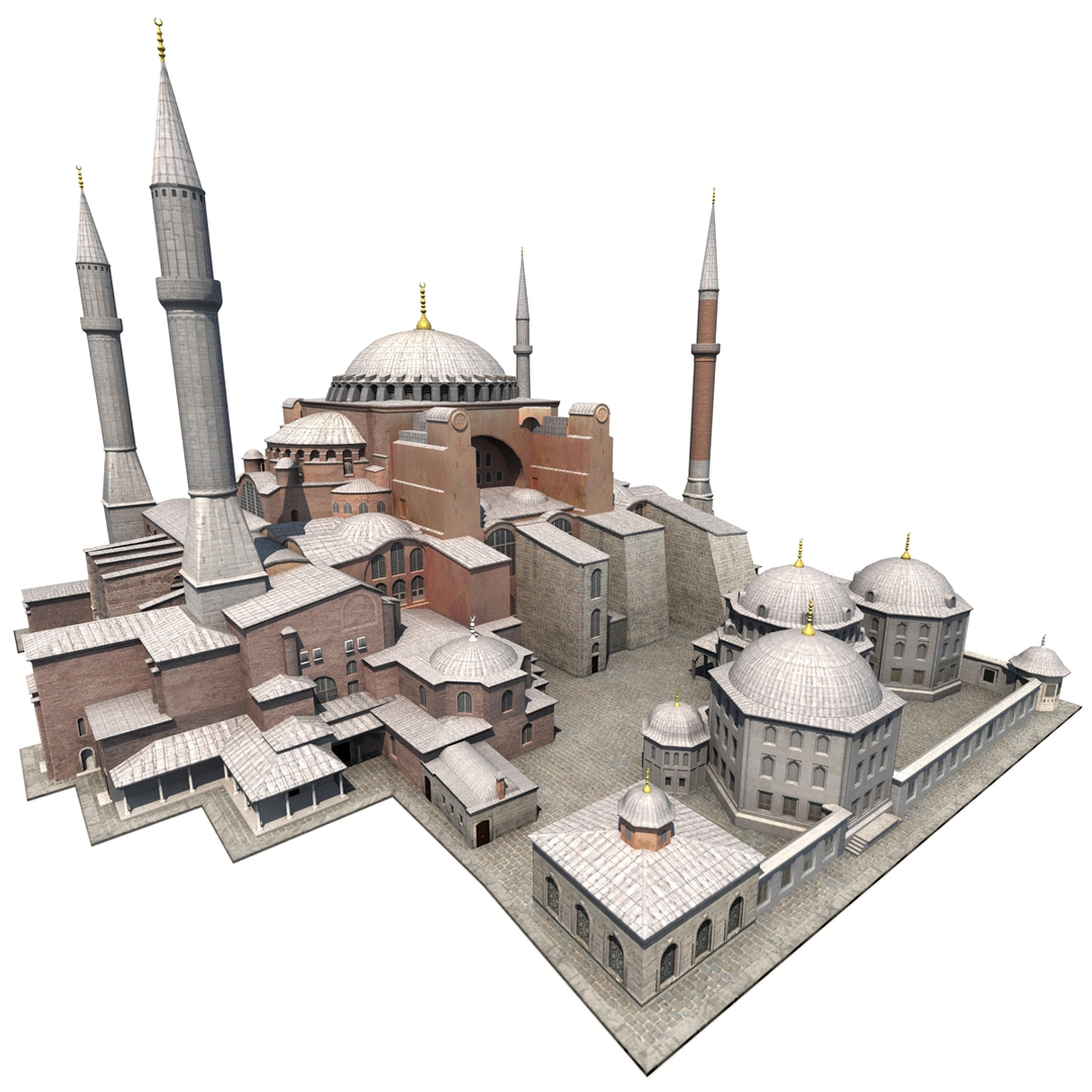 3d model hagia sophia
