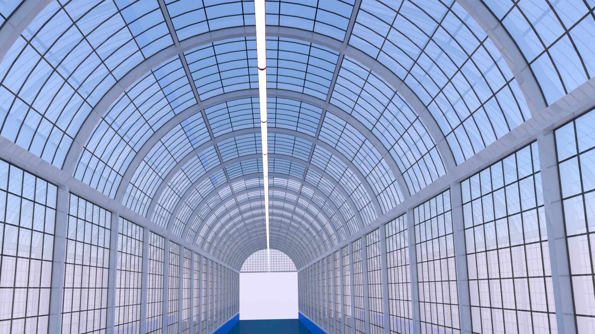 Glass Frames Corridor 3D Model - TurboSquid 2150277