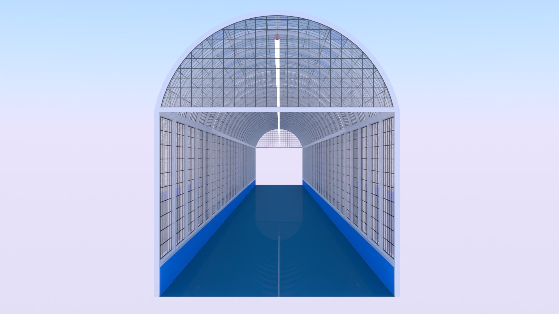 Glass Frames Corridor 3D Model - TurboSquid 2150277