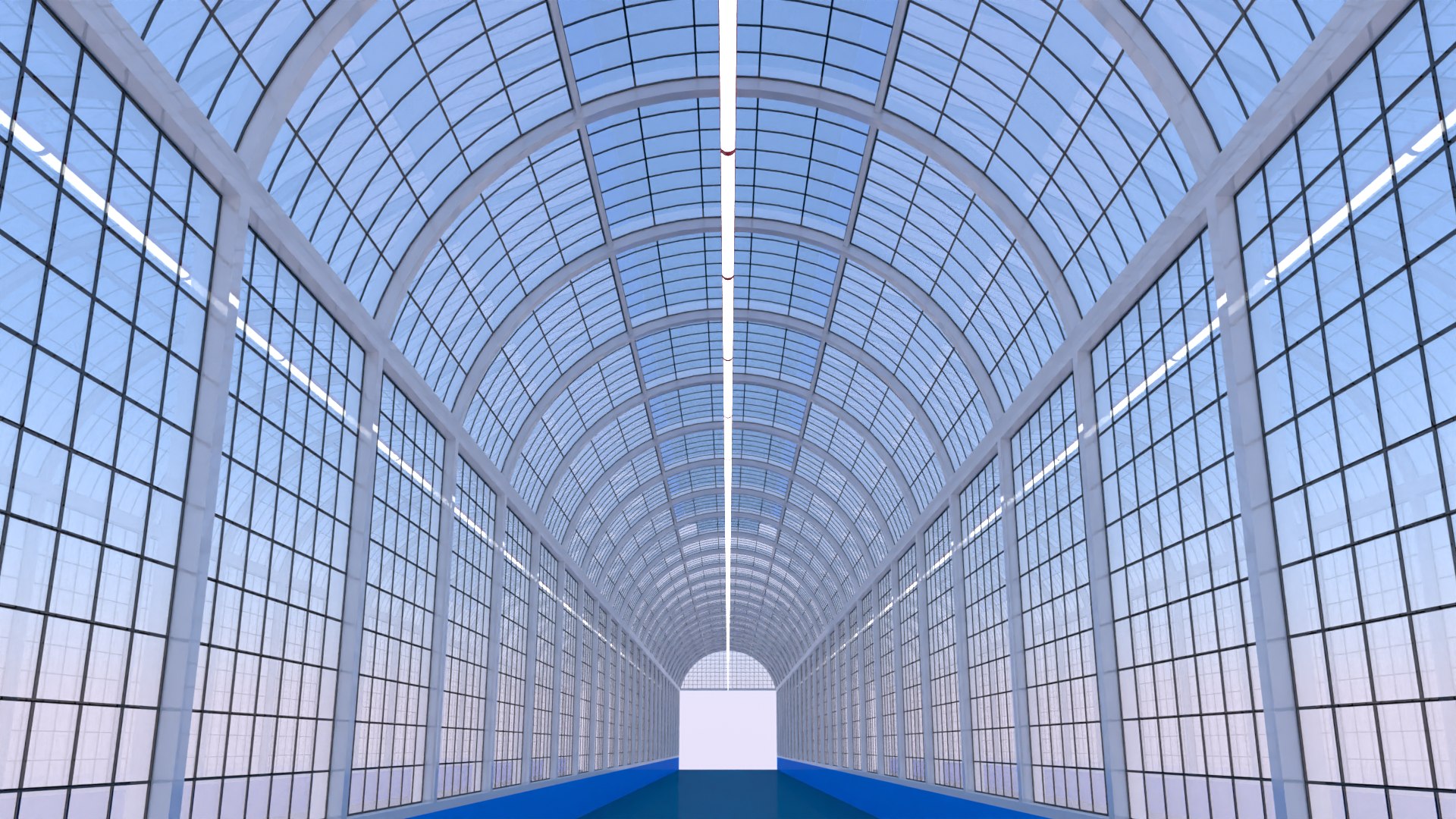 Glass Frames Corridor 3D Model - TurboSquid 2150277