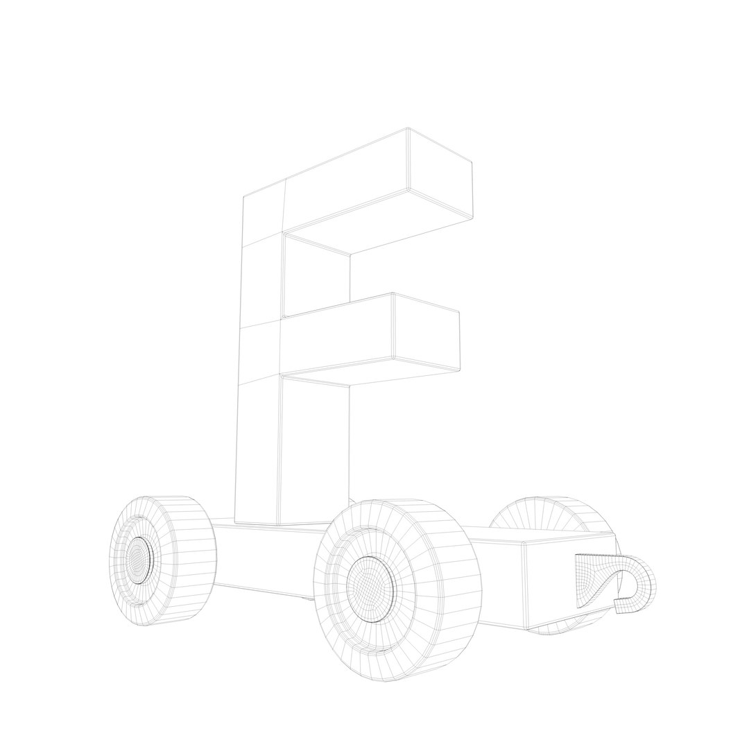 Letter f car 3D model - TurboSquid 1559595