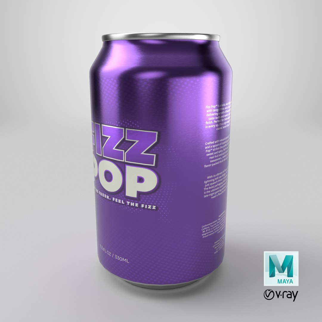 3D Model Standard Soda Can 330ml V2 - TurboSquid 2440727