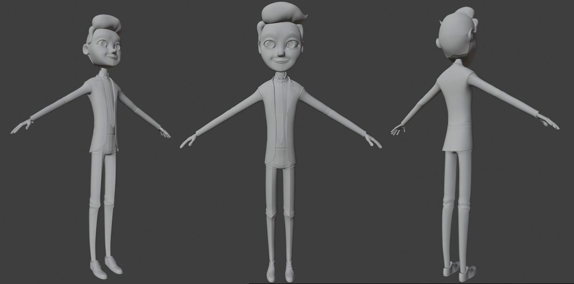 3D Cartoon Man Rig - TurboSquid 1466269
