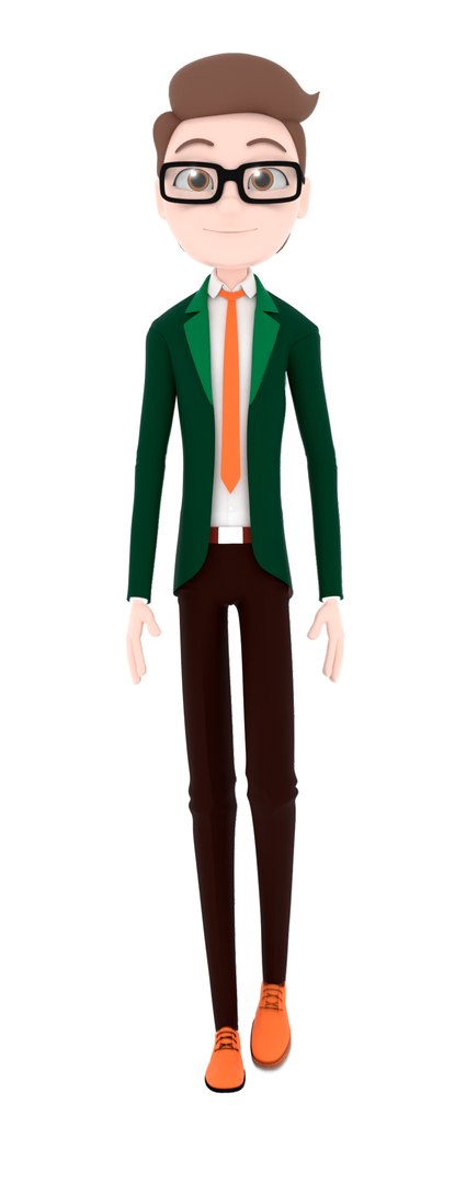 3D Cartoon Man Rig - TurboSquid 1466269