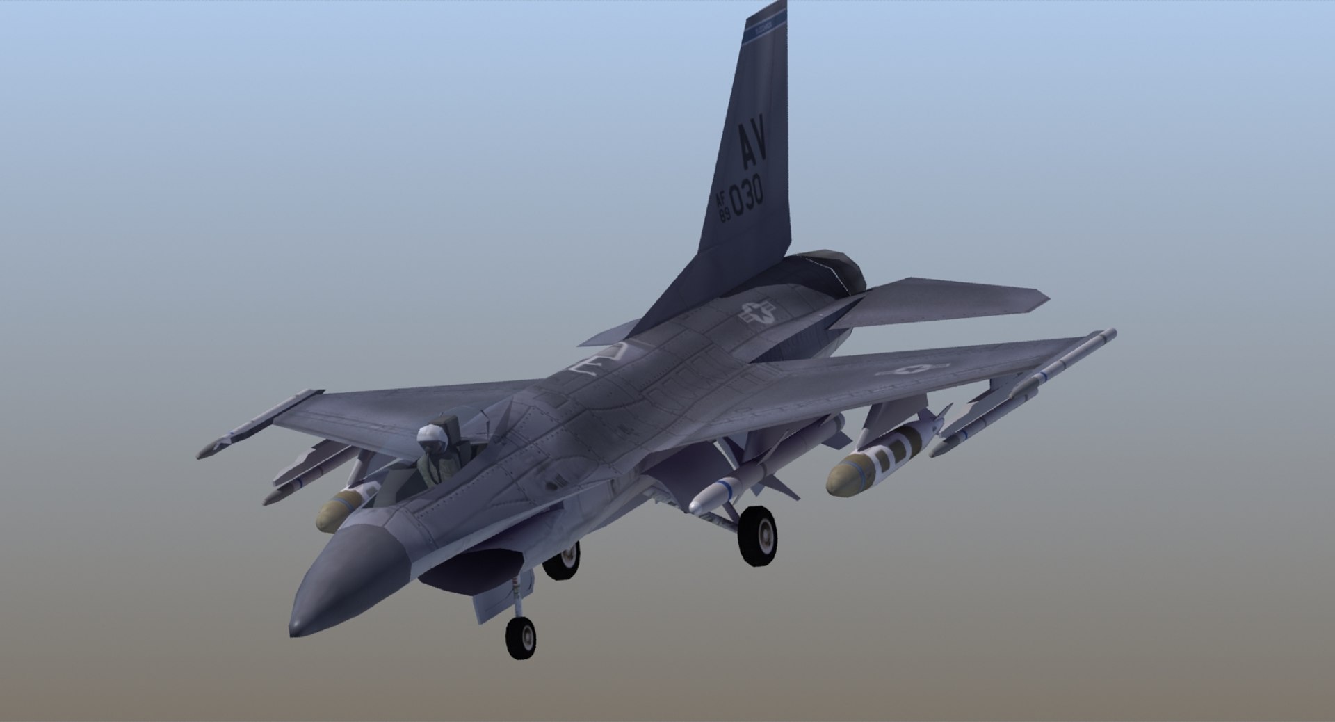 Free F16 Falcon Watermark 3D - TurboSquid 1414218
