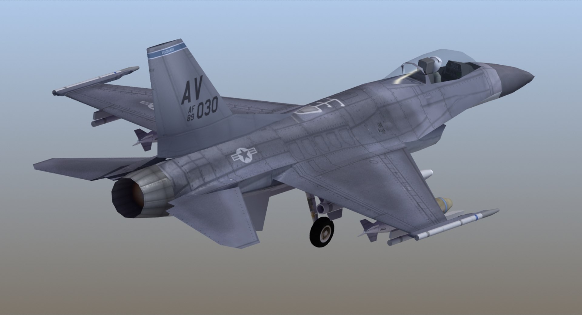 Free F16 Falcon Watermark 3D - TurboSquid 1414218