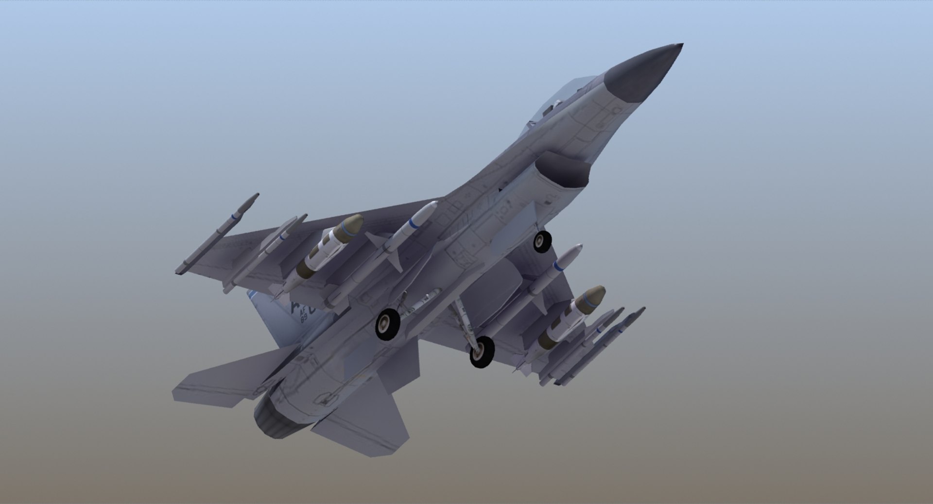 Free F16 Falcon Watermark 3D - TurboSquid 1414218