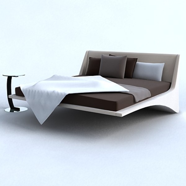 3D 3ds Max bed bedroom interior