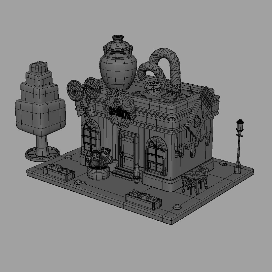 3D High Poly Candy Shop 01 - TurboSquid 2038051