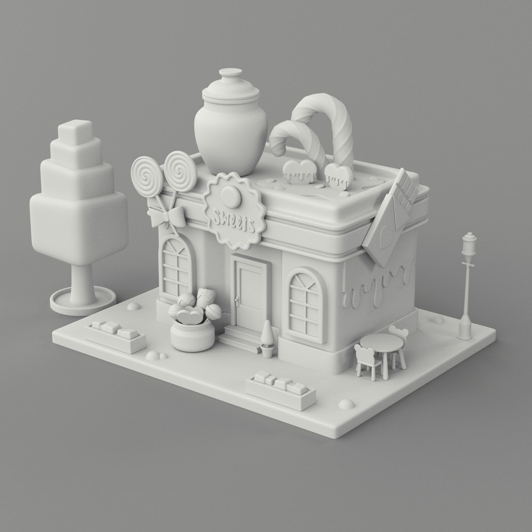 3D High Poly Candy Shop 01 - TurboSquid 2038051