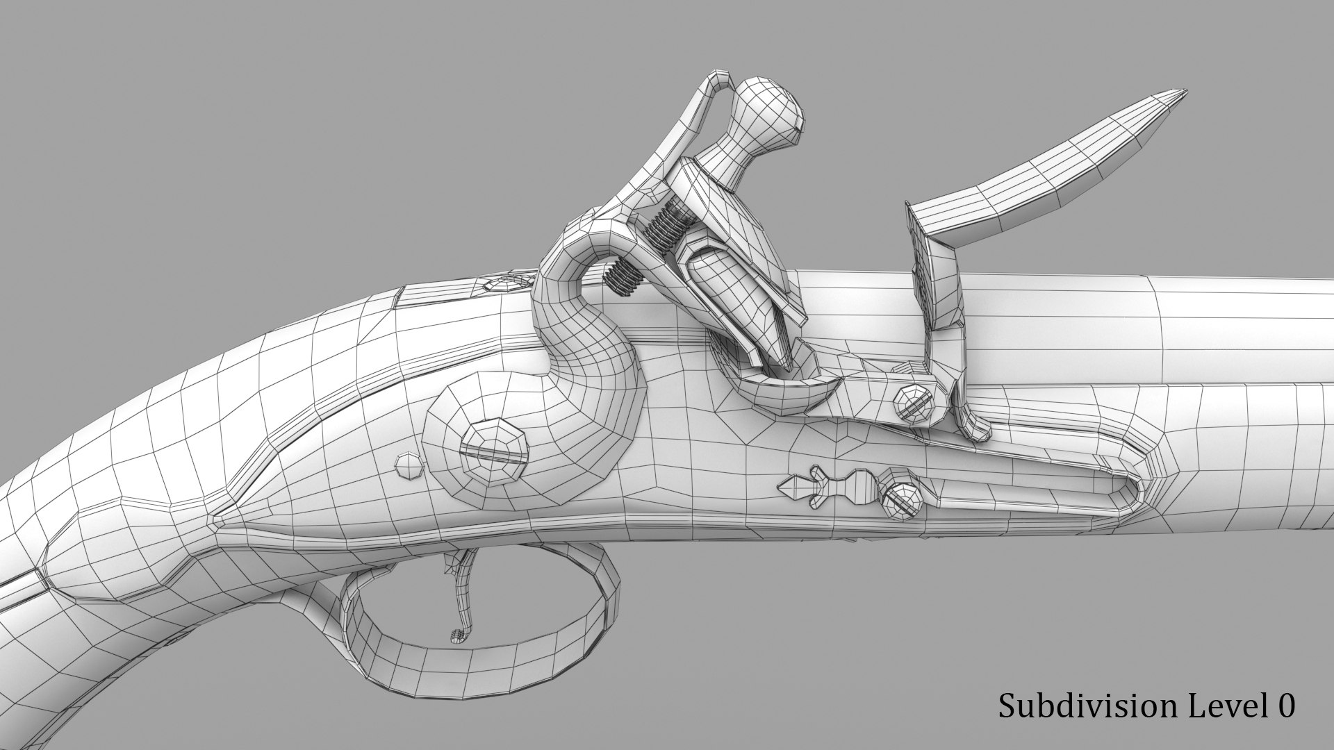 Flintlock Pistol 3D - TurboSquid 2038409
