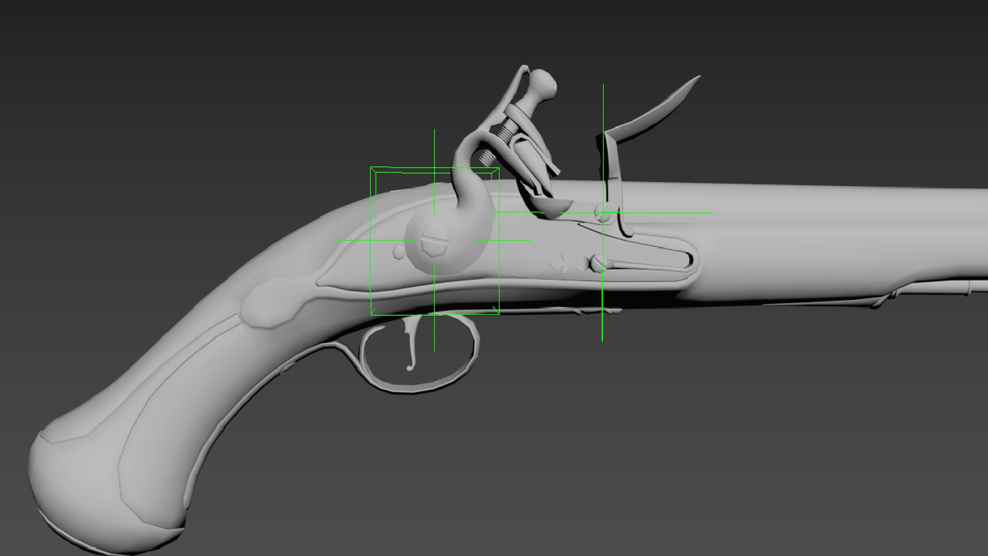 Flintlock Pistol 3D - TurboSquid 2038409