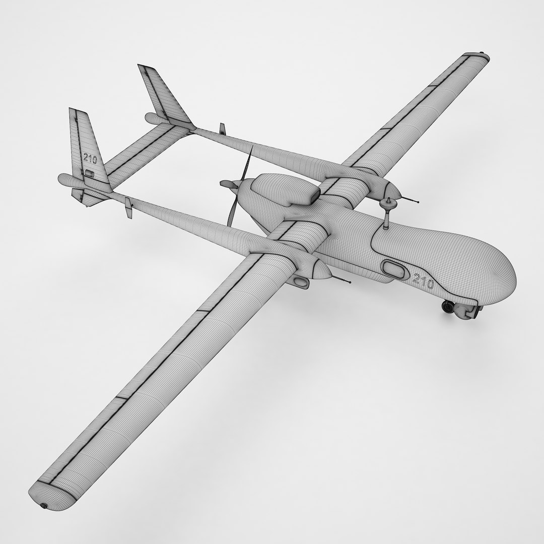 UAV Heron TP 01 3D Model - TurboSquid 2163881