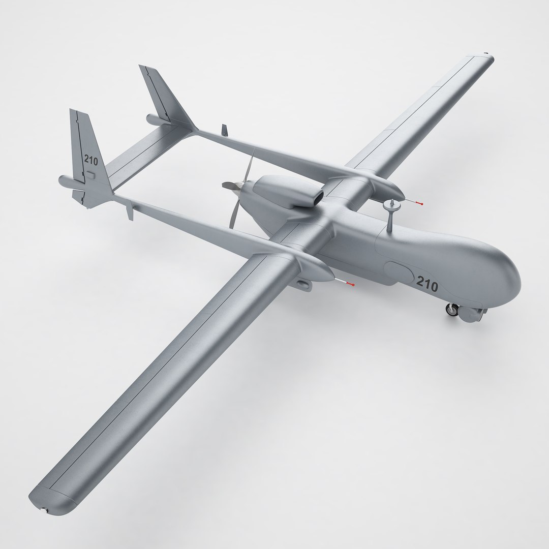 UAV Heron TP 01 3D model - TurboSquid 2163881