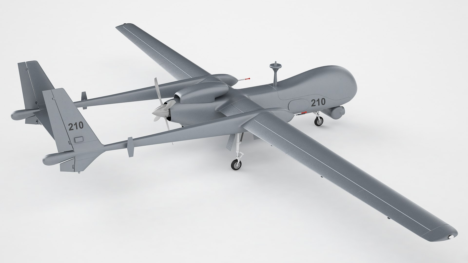 UAV Heron TP 01 3D Model - TurboSquid 2163881