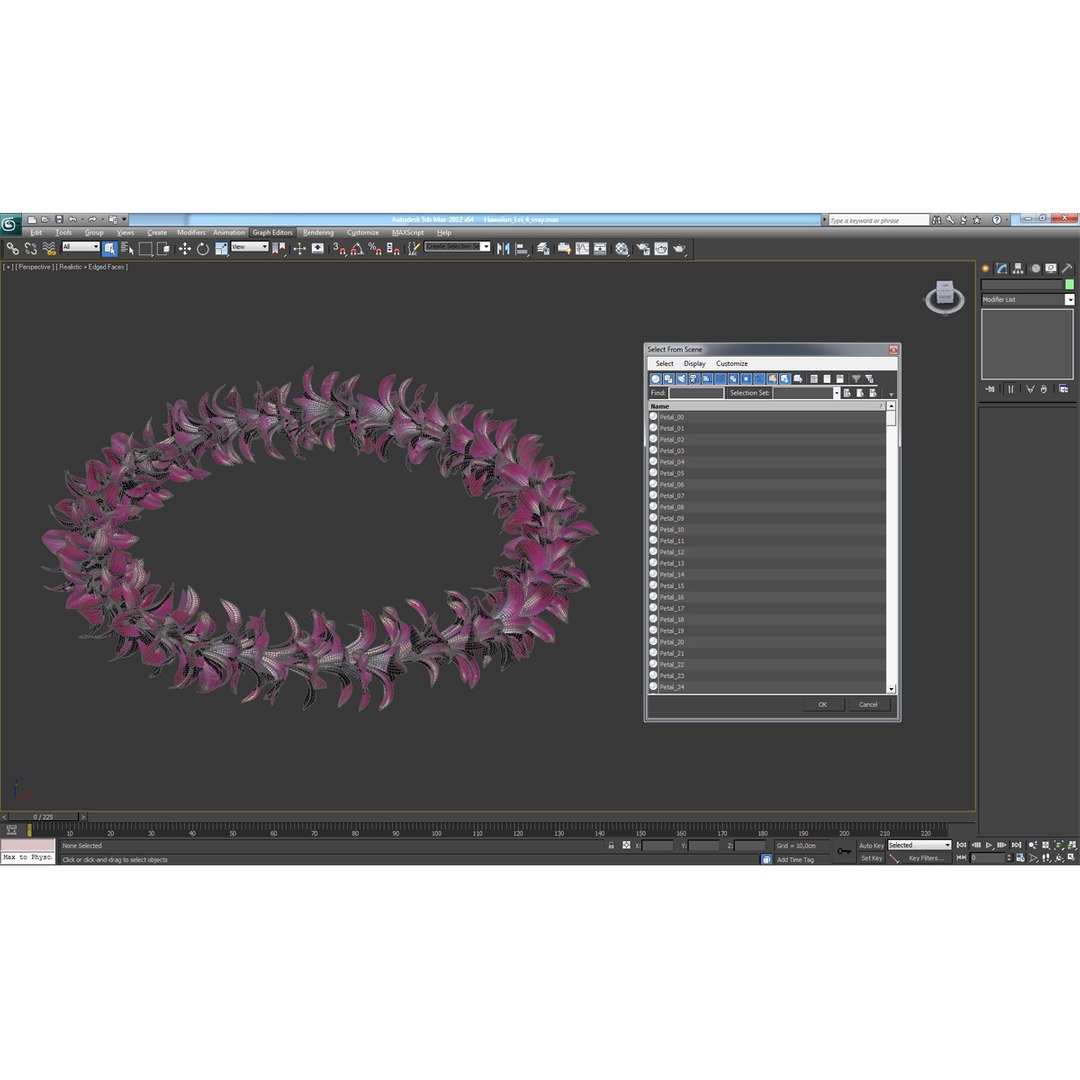 3d Hawaiian Lei 4 Model