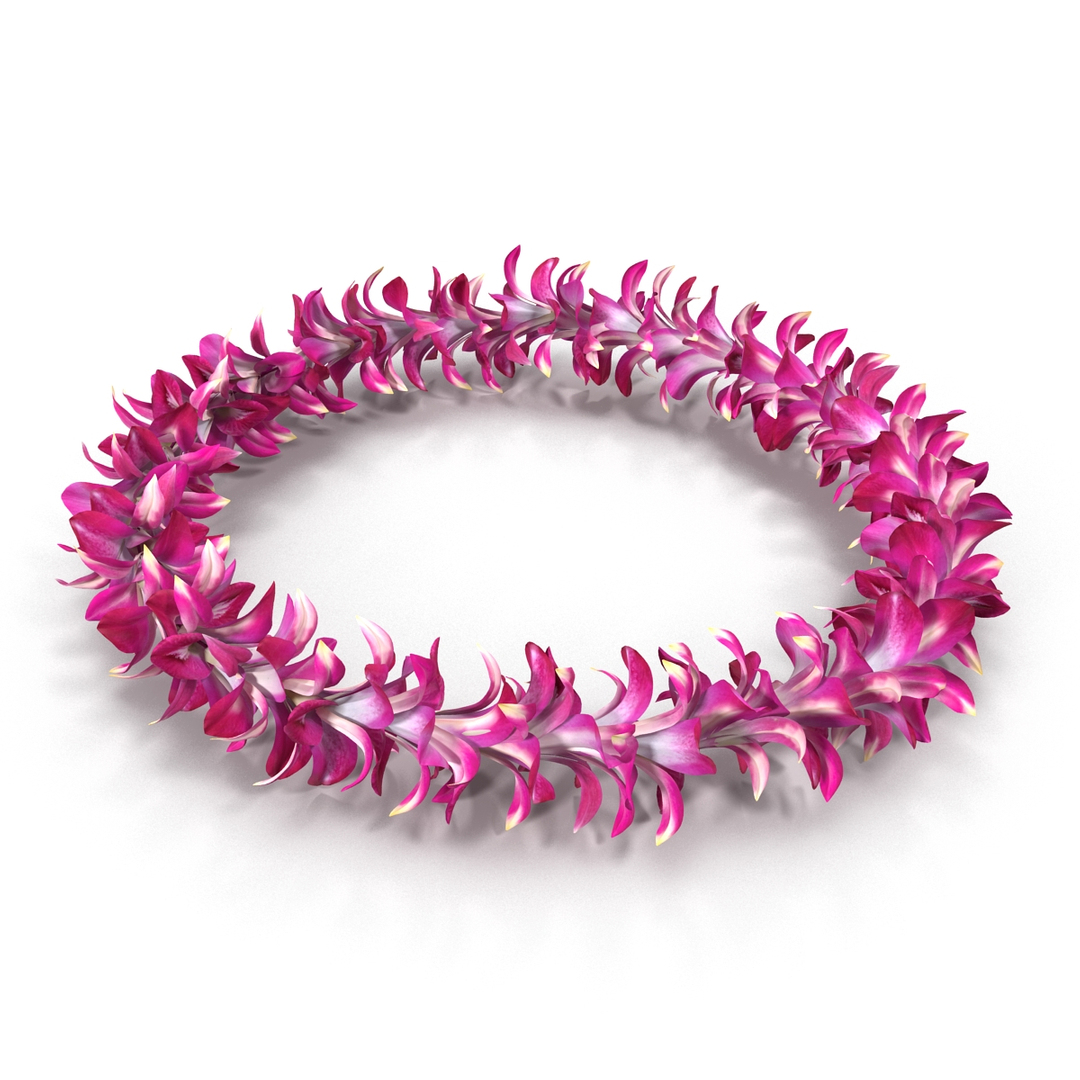 3d Hawaiian Lei 4 Model