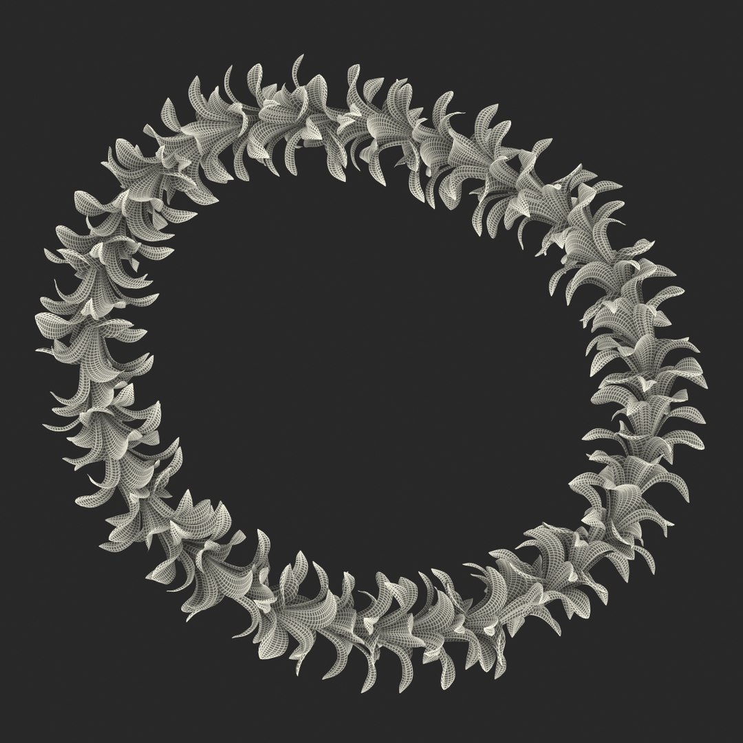 3d Hawaiian Lei 4 Model