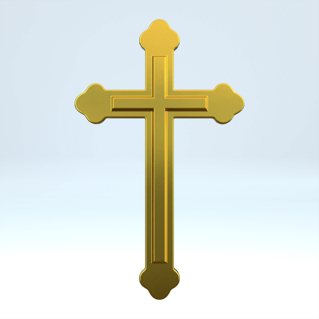 3D Golden Crucifix - TurboSquid 2512077