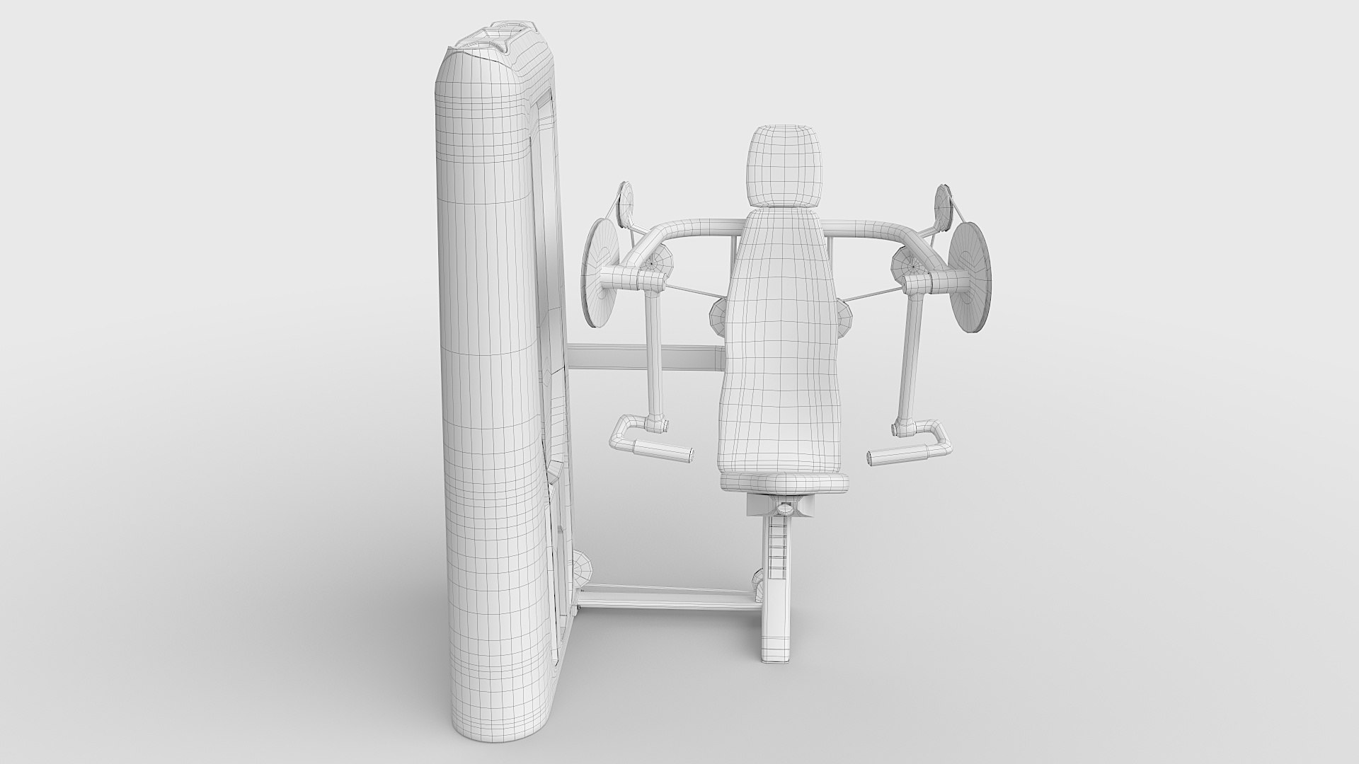 Generic Bicep Curl Gym Machine 3D Model - TurboSquid 2097470