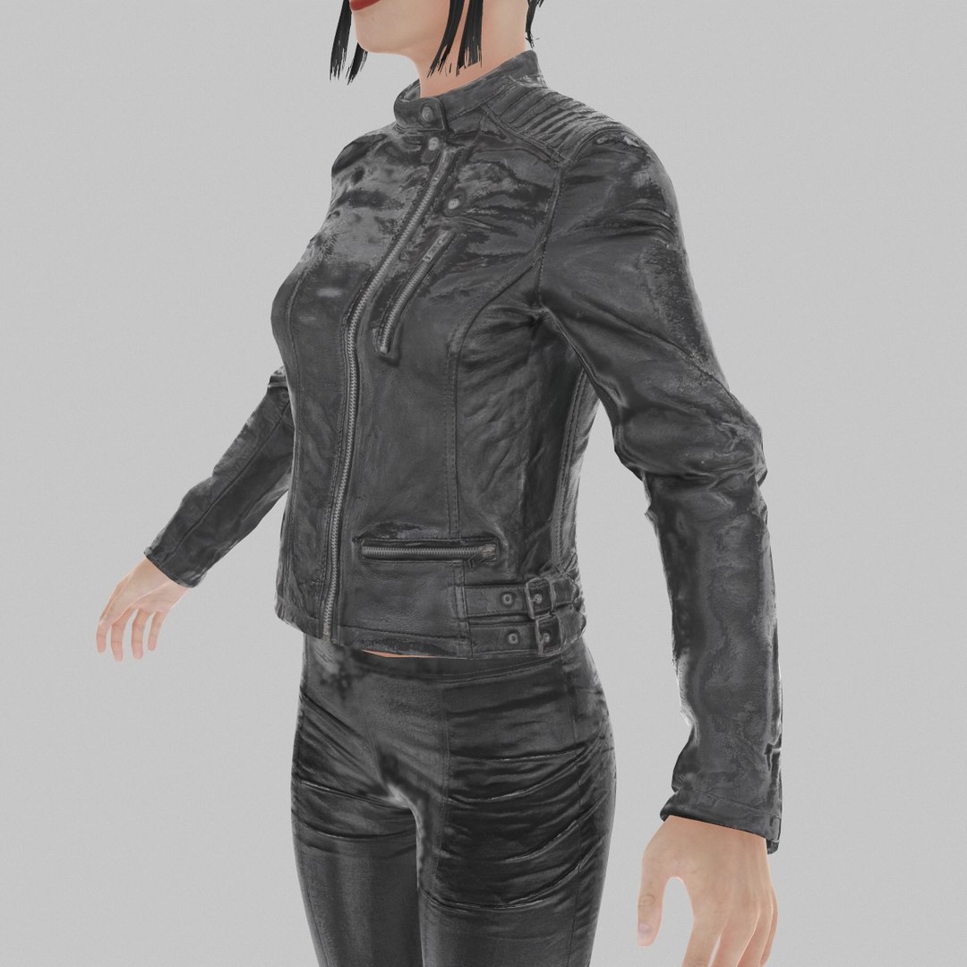 3d leather jacket