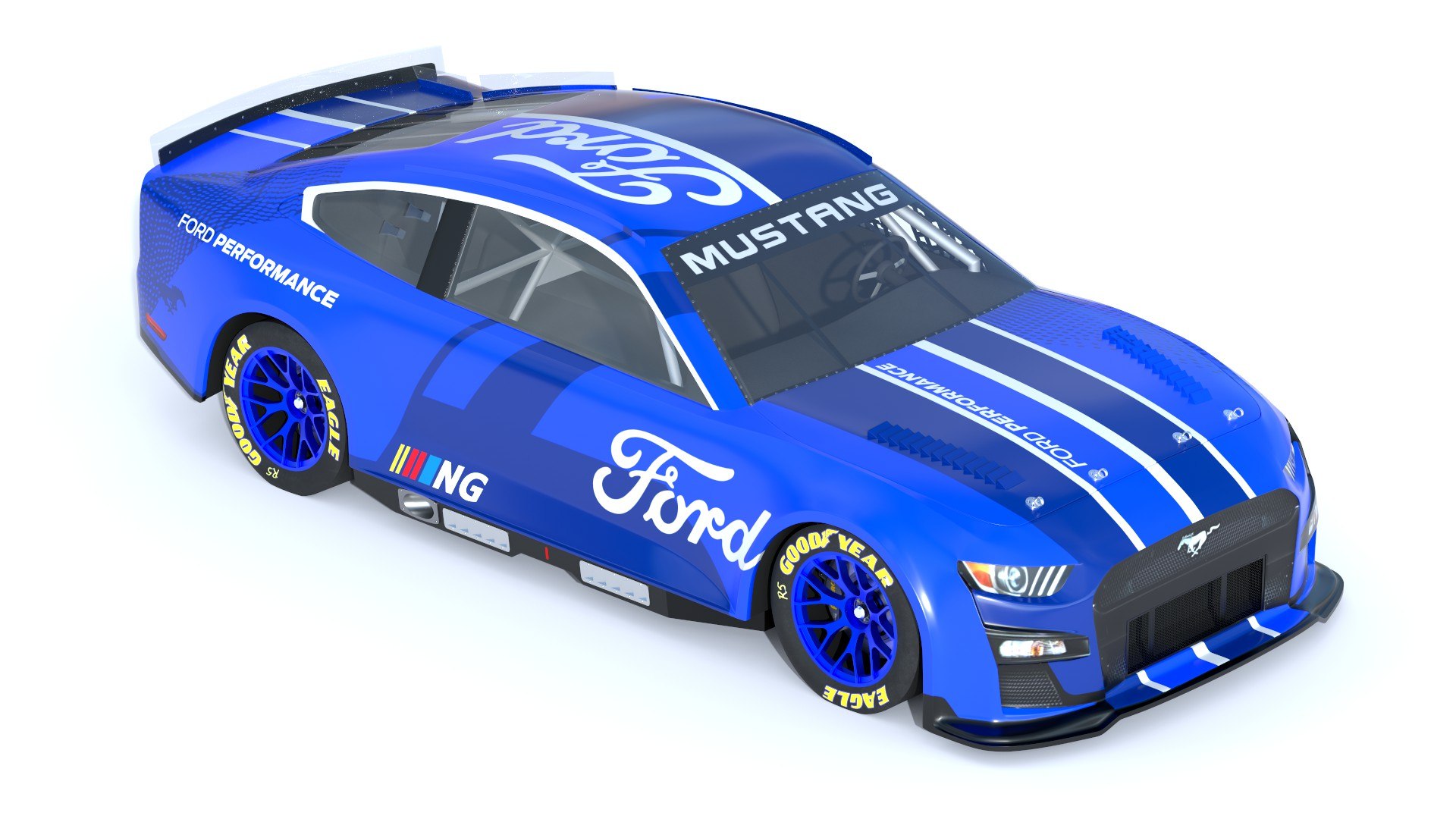 Ford Mustang Nascar Nextgen model - TurboSquid 2161672