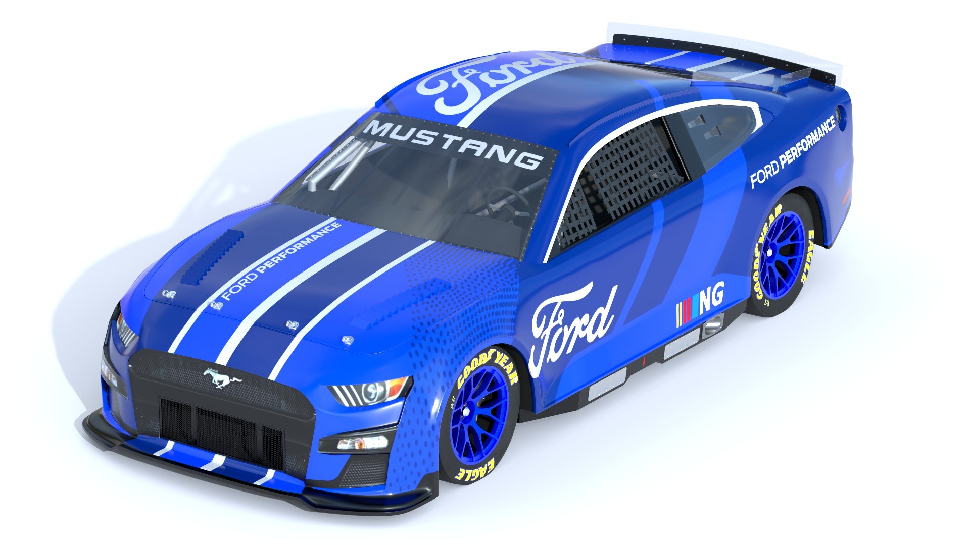 Ford Mustang Nascar Nextgen model - TurboSquid 2161672