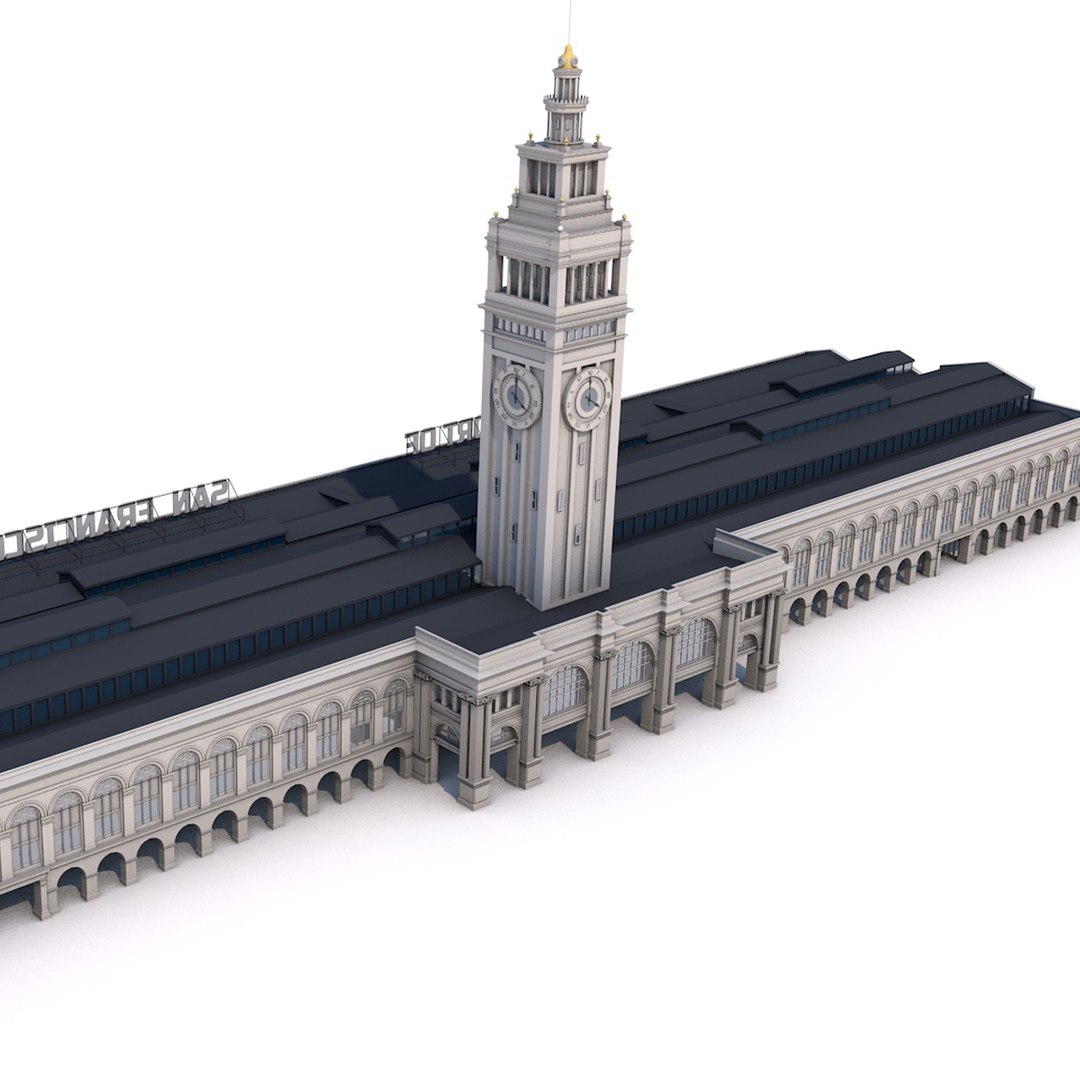 3D Ferry Building San Francisco Model - TurboSquid 2238266