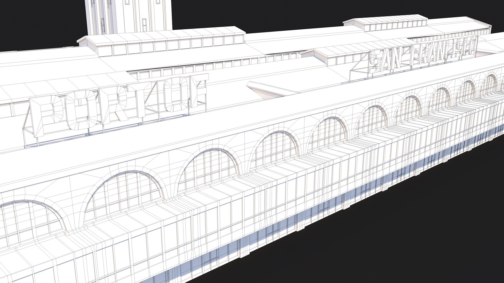 3D Ferry Building San Francisco Model - TurboSquid 2238266
