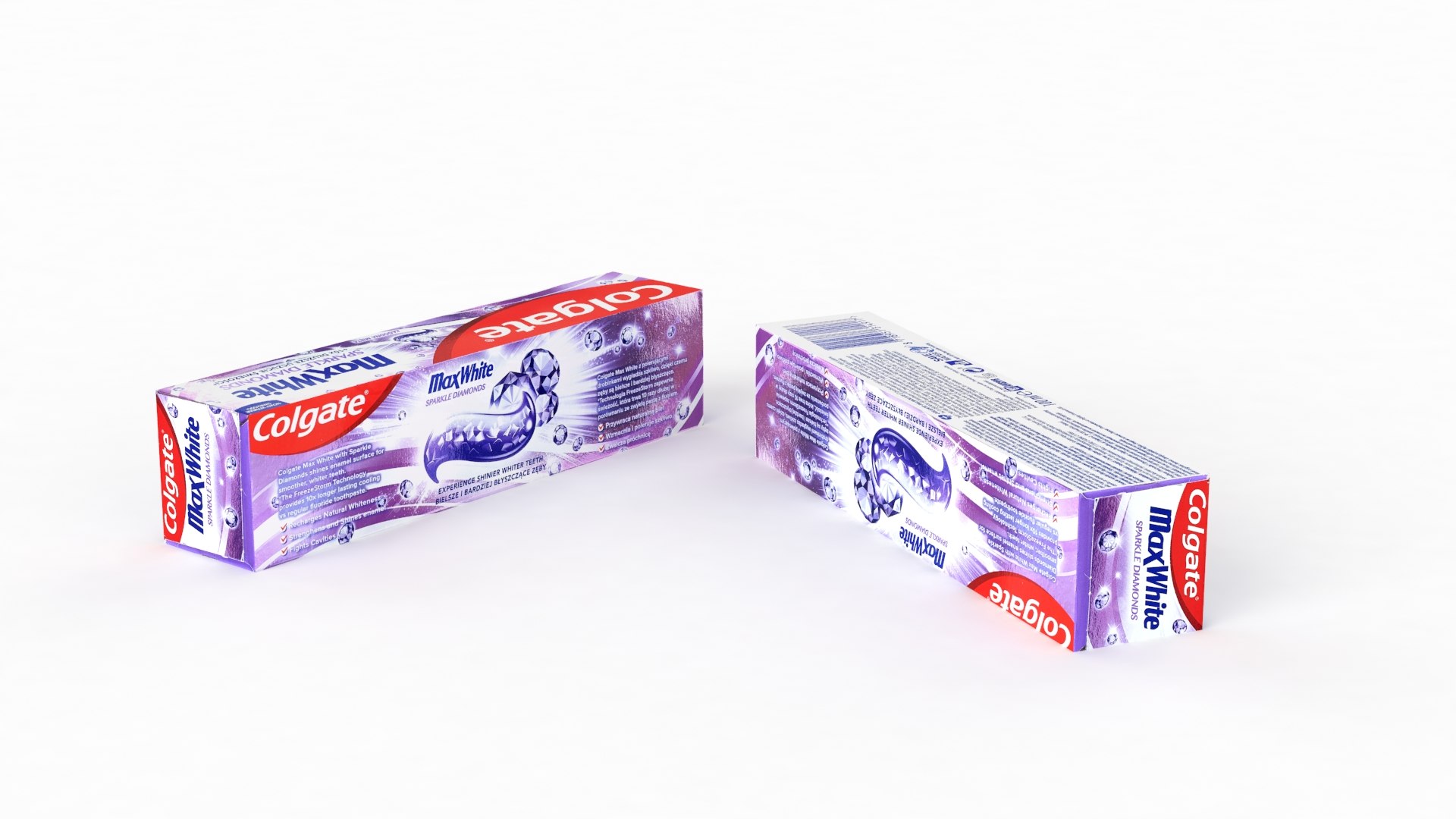Colgate Max White Sparkle Diamonds Toothpaste Box 100ml 2021 3D Model ...